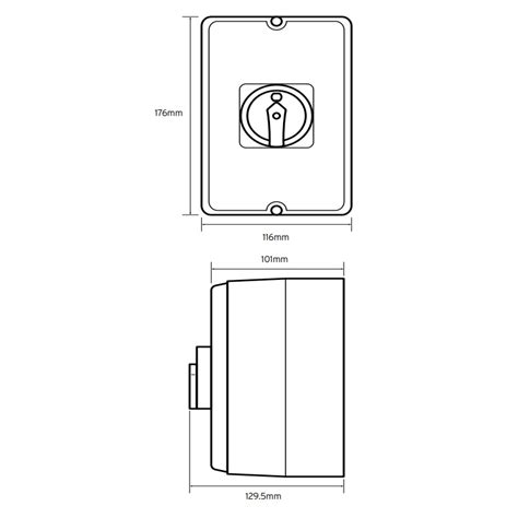 Niglon 25a Rotary Isolator 4 Pole Ac Ip65 Large Enclosure Is254p L Tew Electrical