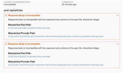 Pactflow Error Response For Response Type Mismatch Qxf2 Blog