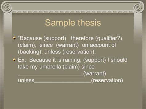 Ppt Toulmins Argument Model Powerpoint Presentation Free Download Id 5832231