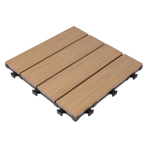 Deluxe Composite Garden Deck Tiles Pack Of 11