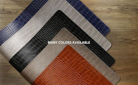 Set Of 6 Faux Leather Placemats Pu Table Mats Waterproof