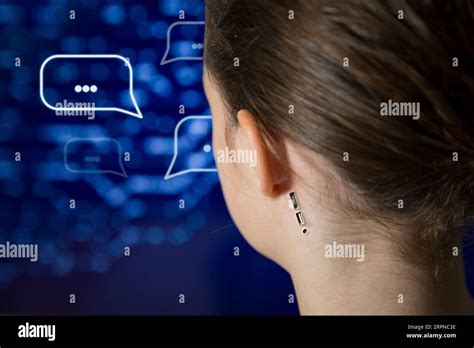 Different Slots For Memory Cards And Charging In The Head Of A Teenage