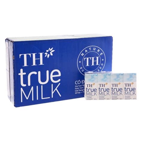 Thùng sữa tươi tiệt trùng TH True Milk Có đường hộp ml hộp GIÁ