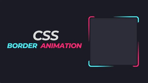 Border Animation Effects Using Css Repeating Conic Gradient