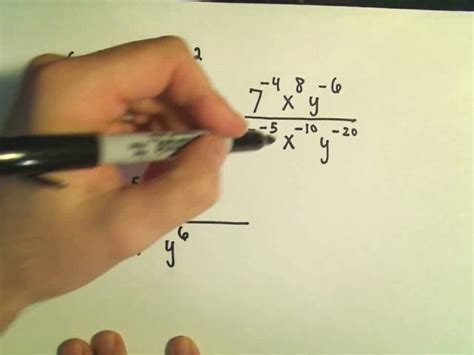 Free Simplifying Expressions With Negative Exponents Worksheet