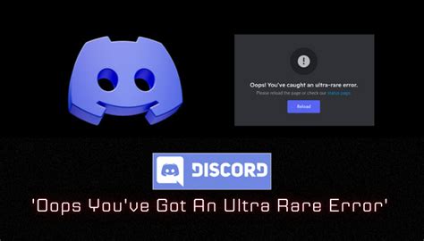 Resolved Discord Oops Youve Got An Ultra Rare Error