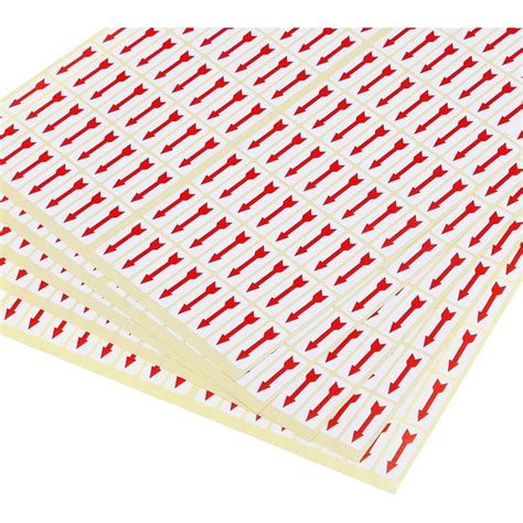 1 Sheet Red Arrow Dot Sticker Mistake Defectives Marking For Rework Repair Removable Small Label
