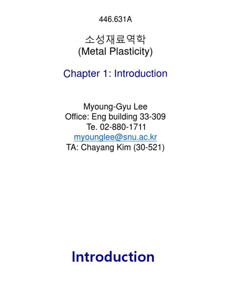 Lecture 1 Plasticity Of Materials Intro Pdf Plasticity Physics Dislocation