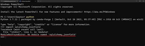 No Module Named Sqlalchemy Jsonfield In Python Geeksforgeeks