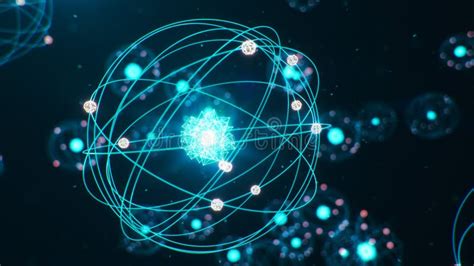 3d Illustration Atomic Structure Atom Is The Smallest Level Of Matter That Forms Chemical