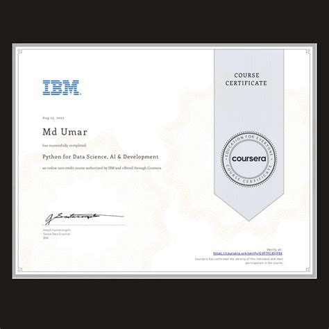Md Umar On Linkedin Coursera Data Datascience Ibm