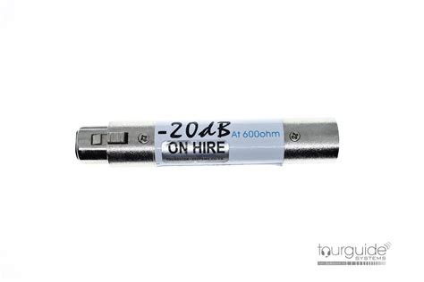 Tourguide Systems 20db In Line Attenuator Pad Xlr3