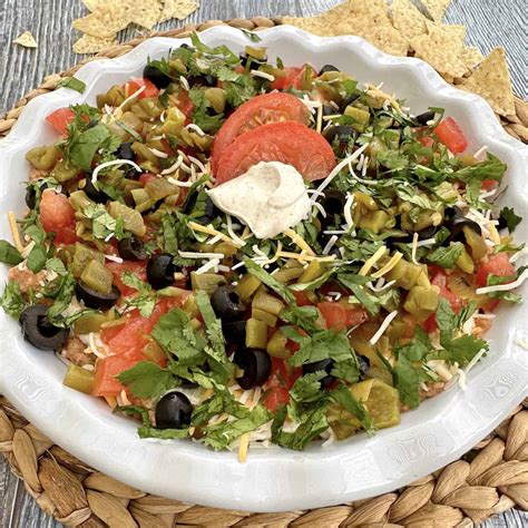 5 Layer Bean Dip Crinkled Cookbook