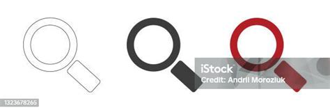 검색 아이콘 세트입니다 돋보기 아이콘 벡터 루프 또는 루프 기호를 돋보이게 합니다 그림 0명에 대한 스톡 벡터 아트 및 기타 이미지 Istock