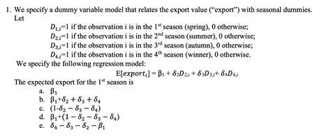 Solved We Specify A Dummy Variable Model That Relates The Chegg