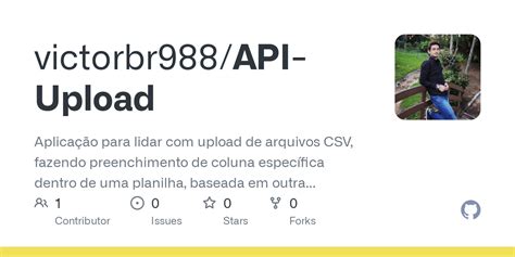 Github Victorbr988api Upload Aplicação Para Lidar Com Upload De