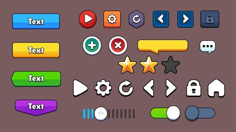 Premium Vector Vector All Game Ui Assets Buttons Icons And Bars