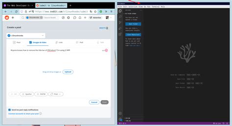 Anyone Knows How To Remove The Title Bar Of Vscodium This Is The Only