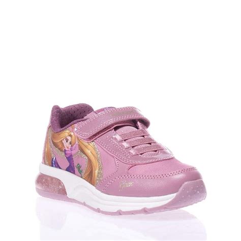 GEOX J258VA ΑΘΛΗΤΙΚΑ RAPUNZEL ΜΕ ΦΩΤΑΚΙΑ ΡΟΖ | Topshoes.gr