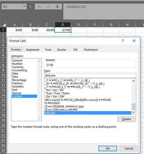 Make A Custom Time Format In Excel Stack Overflow