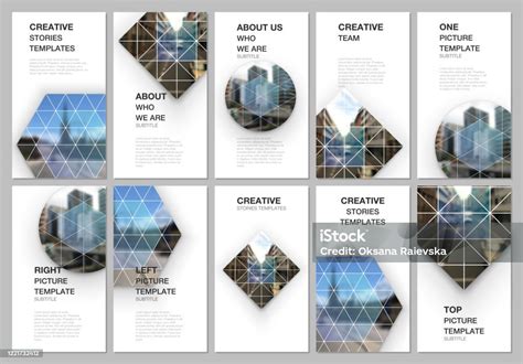 소셜 네트워크 스토리 디자인 수직 배너 또는 전단지 템플릿 전단지 전단지 브로셔 표지 프리젠 테이션을위한 디자인 템플릿을 다룹니다 간단한 삼각형 모양의 추상기하학적 배경