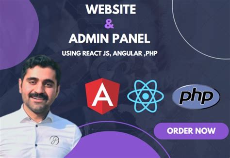 build custom website admin panel portal or dashboard on angular