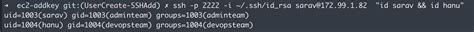 Add Users To EC Instances With SSH Access Ansible
