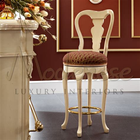 Original Kitchen Interior Designer Bar Stools ⋆ Luxury Italian Classic