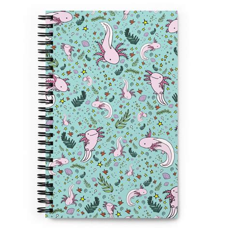 Axolotl Notebook River Notebook Axolotl Journal Axolotls T Graph Notebook Cute Ruled Notebook