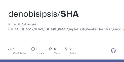 Github Denobisipsissha Pure Sha Hashes Sha1sha512sha3cshake