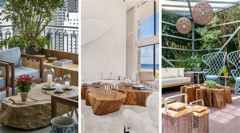 34 Images With Tables Made Of Tree Trunk For A Rustic Decor My Desired Home