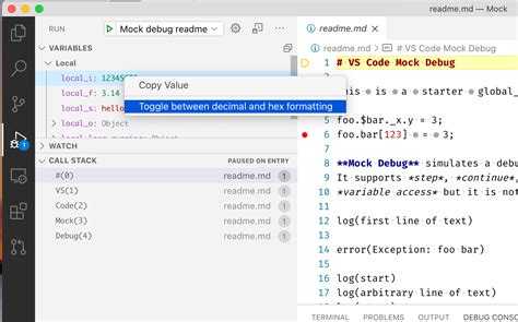 No Variables Context Menus In Web · Issue 107310 · Microsoftvscode