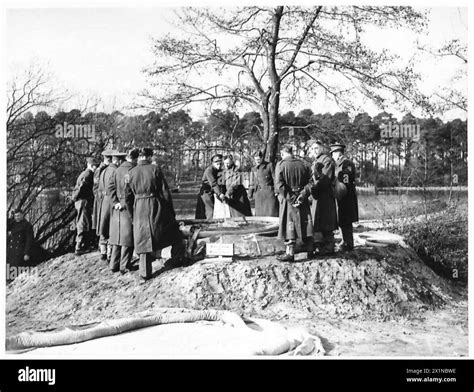Water Purification The Temporary Tank Into Which The Water Is Pumped British Army Stock Photo