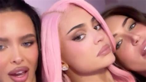 Kylie Jenner Shows Off Pink Latex Look In Instagram Party Videos