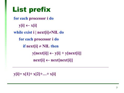 Parallel Prefix Sum Computation Lecture 7 2 Prefix Sum Ppt Download