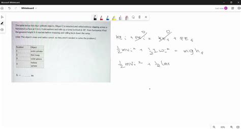 Solved The Table Below Lists Four Uniform Objects Object 2 Is