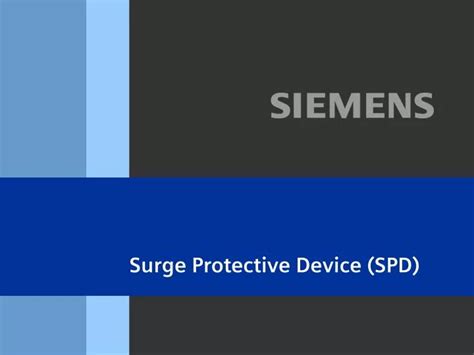 PPT Surge Protective Device SPD PowerPoint Presentation Free Download ID 6886713