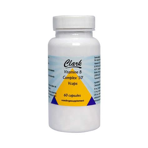 Vitamine B Complex 50 60 Vcaps Clark Van Holisan Vult B