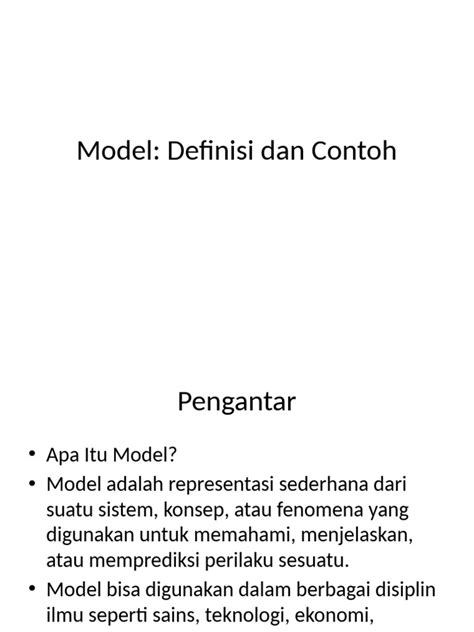 Model Definisi Dan Contoh 1 Pdf