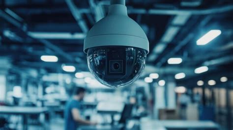 Security Camera In A Factory Premium Ai Generated Image