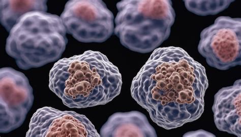 premium photo 3d rendering of a cluster of cells with nuclei
