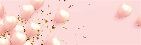 헬륨 풍선 축제 배경입니다 생일 포스터 배너 해피 기념일을 축하합니다 사실적인 장식 디자인 요소 벡터 3d 오브젝트 발롱 핑크