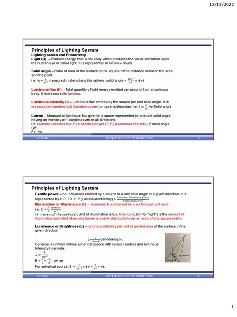 Lecture Slide 4 Download Free Pdf Lighting Light