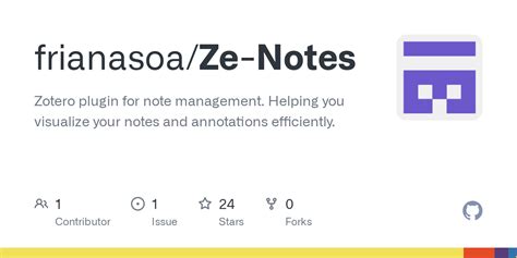 Github Frianasoa Ze Notes Zotero Plugin For Note Management Helping You Visualize Your Notes
