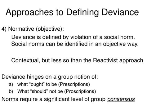 Ppt Approaches To Defining Deviance Powerpoint Presentation Free