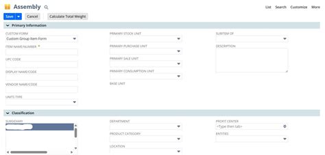 Netsuite Assembly Items Suiterep