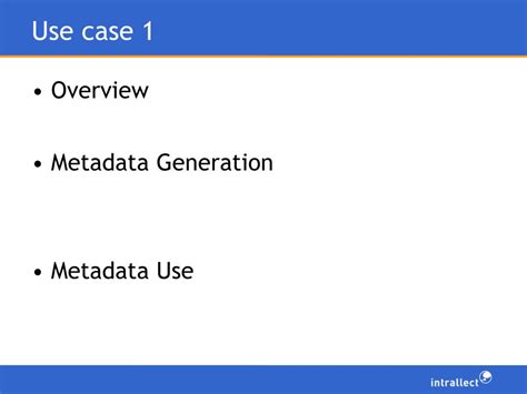Ppt Automatic Metadata Generation Powerpoint Presentation Free Download Id 5343677