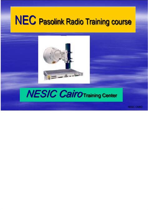 Pdf Pasolink Training Dokumen Tips