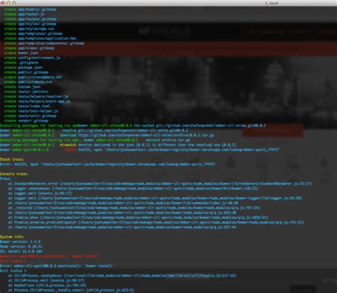 ember js ember cli ember new fails on ember cli qunit stack overflow