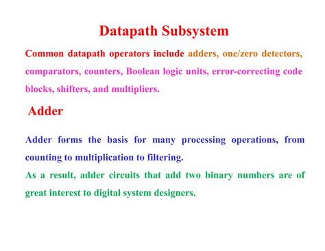 Unit 3 Arithmetic Building Blocks And Memory Design 1 Pdf